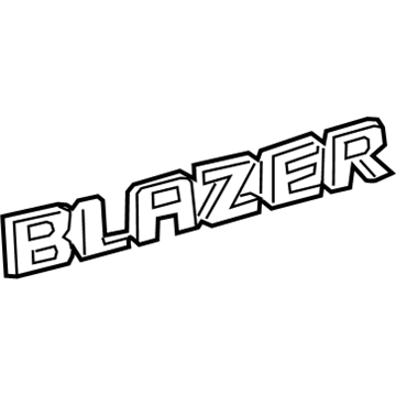 84188529 - Genuine GM Plate Assembly, L/Gate Veh Na *Black