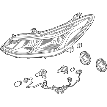 42680784 - Genuine GM Front Headlight Assembly