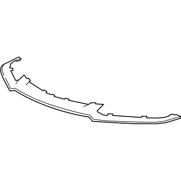 22986791 - Genuine GM Spoiler Assembly, Front End *Black