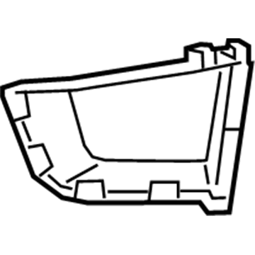 23331277 - Genuine GM Baffle, Radiator Air *Paint To Mat