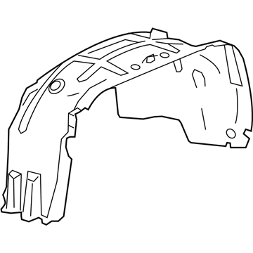 23496264 - Genuine GM Liner, Front Wheelhouse