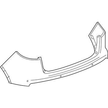 23353593 - Genuine GM Rear Bumper Cover Upper *Service Primer