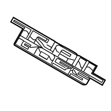 84141147 - Genuine GM Decal, Pubx Si Upr