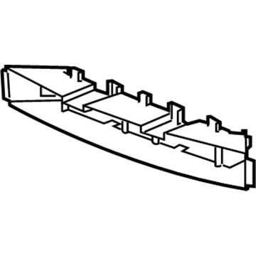 23487157 - Genuine GM Baffle, Front Bumper Shutter Lower