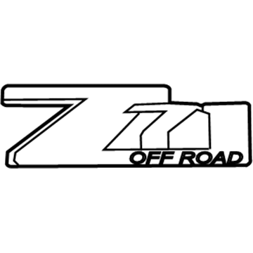 84297542 - Genuine GM Decal, Pick Up Box Side