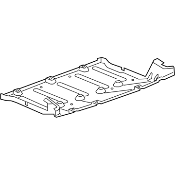 95378799 - Genuine GM Deflector, Underbody Rear Air Rear