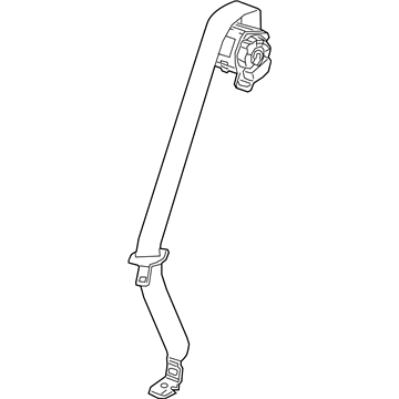 42757855 - Genuine GM Retractor Kit, R/Seat Ctr Belt *Black