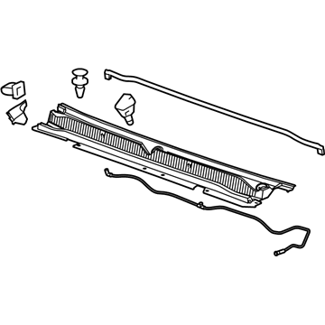 23454604 - Genuine GM Panel Assembly, Air Inlet Grille *Black