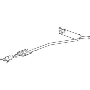 95264844 - Genuine GM Exhaust Muffler Assembly (W/ Exhaust Pipe)