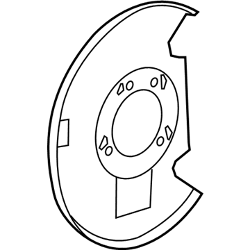 23363947 - Genuine GM Shield, Front Brk