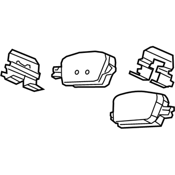 23411909 - Genuine GM Pad Kit, Rear Disc Brk