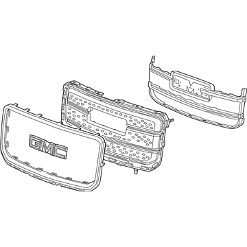 84055811 - Genuine GM Grille Assembly, Front