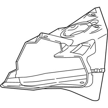 84173323 - Genuine GM Duct, Auxiliary Radiator Front