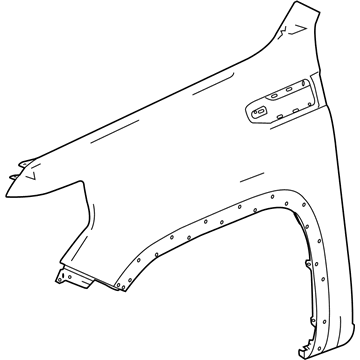 84496744 - Genuine GM Fender Assembly, Front