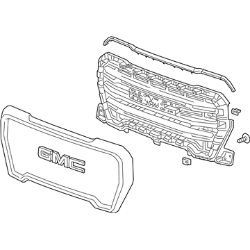 84508681 - Genuine GM Grille Kit, Front *Serv Primer