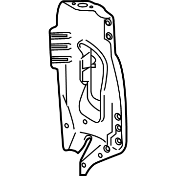 84476950 - Genuine GM Bracket Assembly, Body Si Frt Bpr Fascia