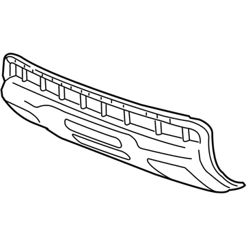 22925741 - Genuine GM Plate, Front Bumper Fascia Skid