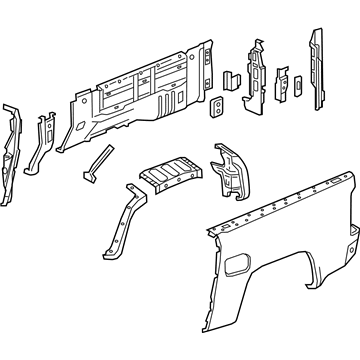 23392548 - Genuine GM Panel Assembly, Pick Up Box Outer Side
