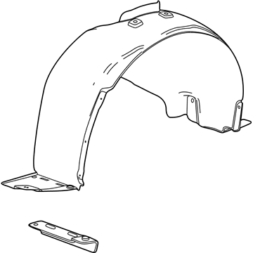 95472792 - Genuine GM Liner Assembly, Front Wheelhouse