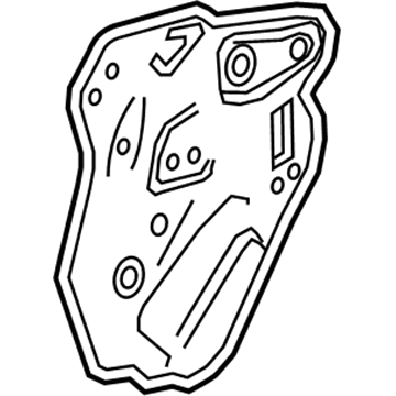 84135631 - Genuine GM Deflector Assembly, Front Side Door Water