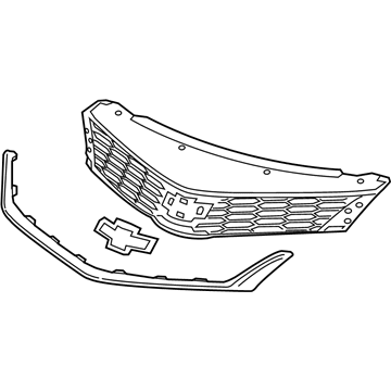 84189617 - Genuine GM Grille Assembly, Front Upper