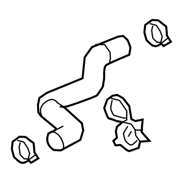 84129276 - Genuine GM Radiator Inlet Hose