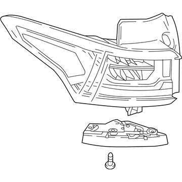 85164971 - Genuine GM Lamp Assembly, Rear Body Structure Stop
