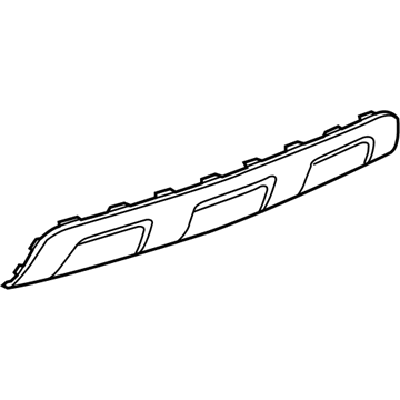 25980562 - Genuine GM Plate, Rear Bumper Fascia Lower Skid