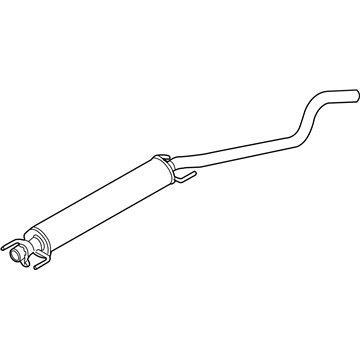 13244456 - Genuine GM Exhaust Muffler (W/Exhaust Pipe)