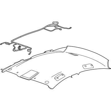 23102420 - Genuine GM Panel Assembly, Headlining Trim *Neutral