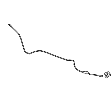 84729851 - Genuine GM Cable Assembly, Hood Prim Lat Rel *Black