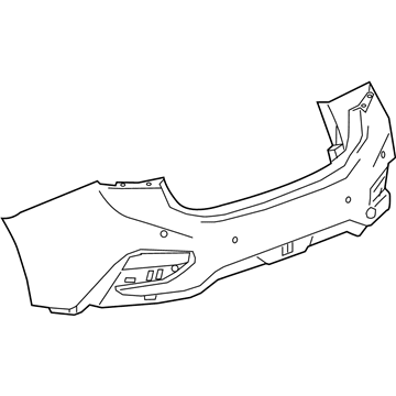 42646246 - Genuine GM Rear Bumper, Cover *Serv Primer