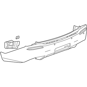 84946286 - Genuine GM Fascia Assembly, Rear Bpr Lwr *Serv Primer