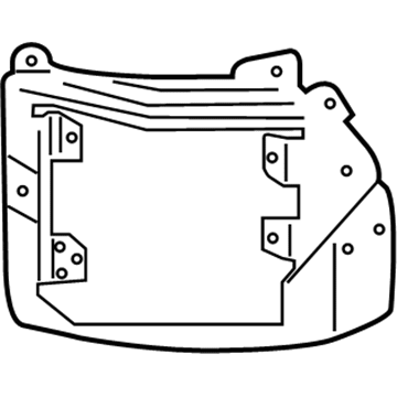 84029810 - Genuine GM Bracket Assembly, Front Bumper Imp Bar