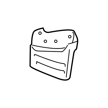 23346482 - Genuine GM Deflector Assembly, Rear Tire Front Air