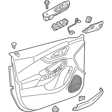 84387472 - Genuine GM Trim Assembly, Front S/D *Black