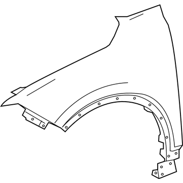 84676688 - Genuine GM Fender Assembly, Front