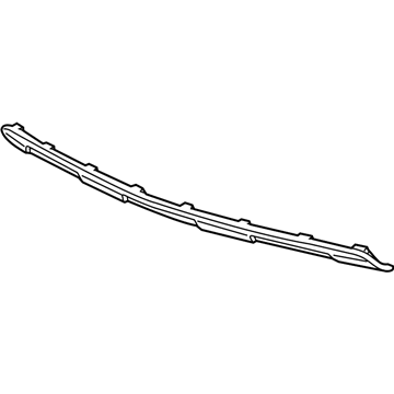 25980546 - Genuine GM Plate, Front Bumper Fascia Skid