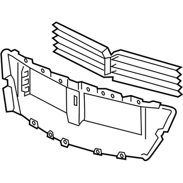 84571731 - Genuine GM Shutter Assembly, Front Bpr