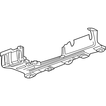 84186046 - Genuine GM Deflector Assembly, Underbody Rear Air