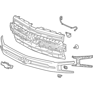 84493319 - Genuine GM Grille Assembly, Front