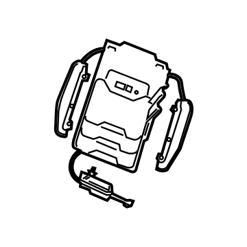 13539462 - Genuine GM Lumbar Assembly, F/Seat Bk