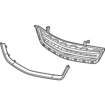 20988622 - Genuine GM Grille,Front Lower