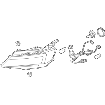 84573234 - Genuine GM Headlamp Assembly, Front