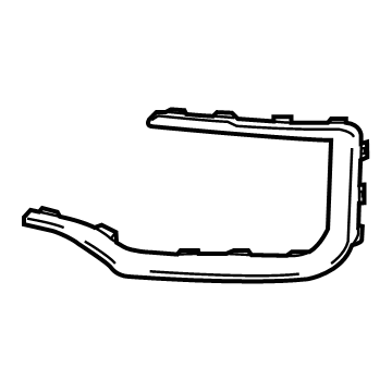 84074531 - Genuine GM Molding, Front Bumper Fascia *Black