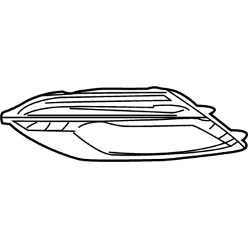 39112404 - Genuine GM Cover, Front Fog Lamp Opening *Black