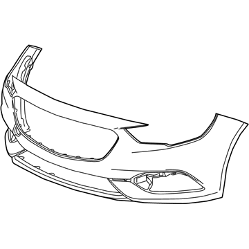 39159653 - Genuine GM Fascia Pkg, Front Bpr *Less Finish