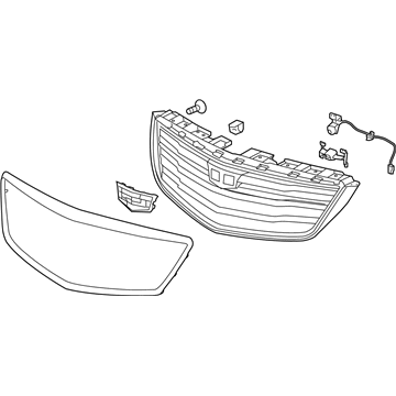 84496433 - Genuine GM Grille Assembly, Front Upr