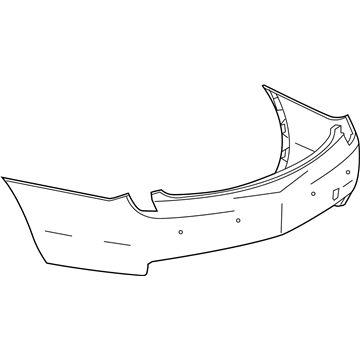 22914032 - Genuine GM Rear Primered Bumper Cover
