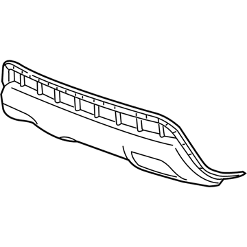22891697 - Genuine GM Plate, Front Bumper Fascia Skid